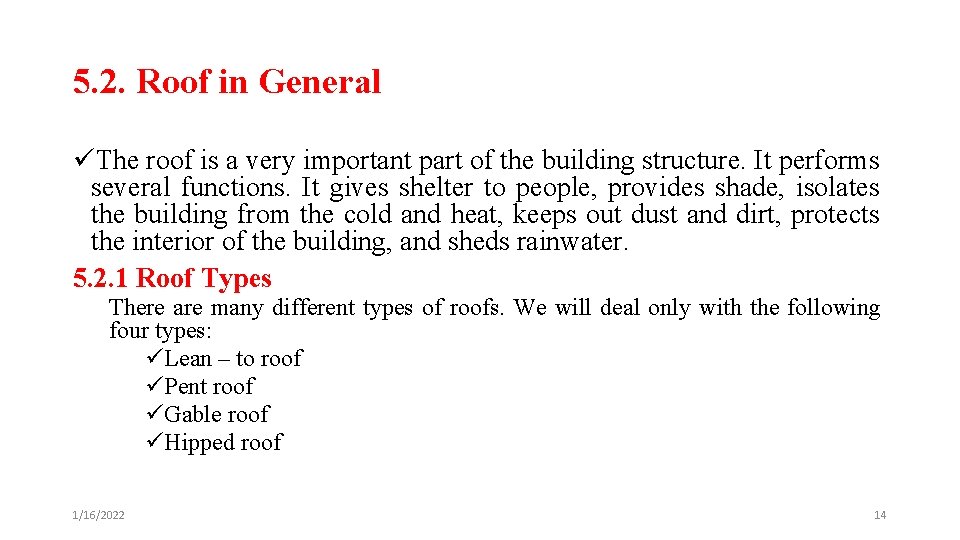 Lecture 5 Building Preliminaries By Dinaol 1162022 1