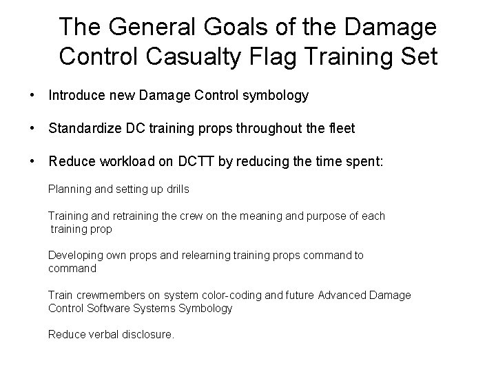 Ord Flag Basic Use INTRODUCTION TO NAVSEA TRAINING