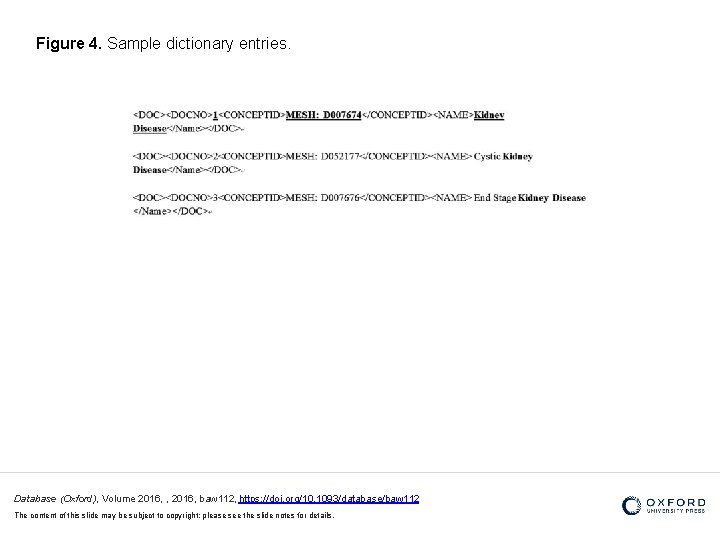 Figure 3 Example of BIESO tagging format used