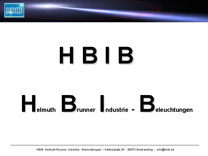 HBIB H B I elmuth runner ndustrie B