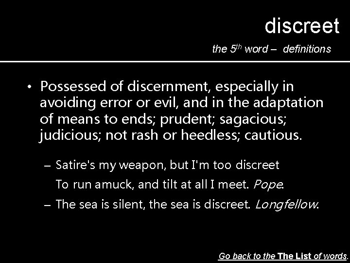 Beekeepers Vocabulary Section Two The 1828 1913 Definitions