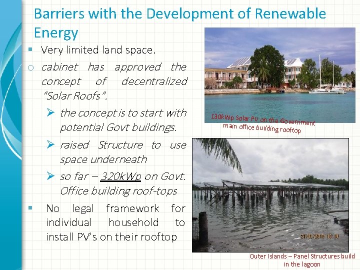 TUVALU TRANSITION TO RENEWABLE ENERGY RESOURCES Training Programme