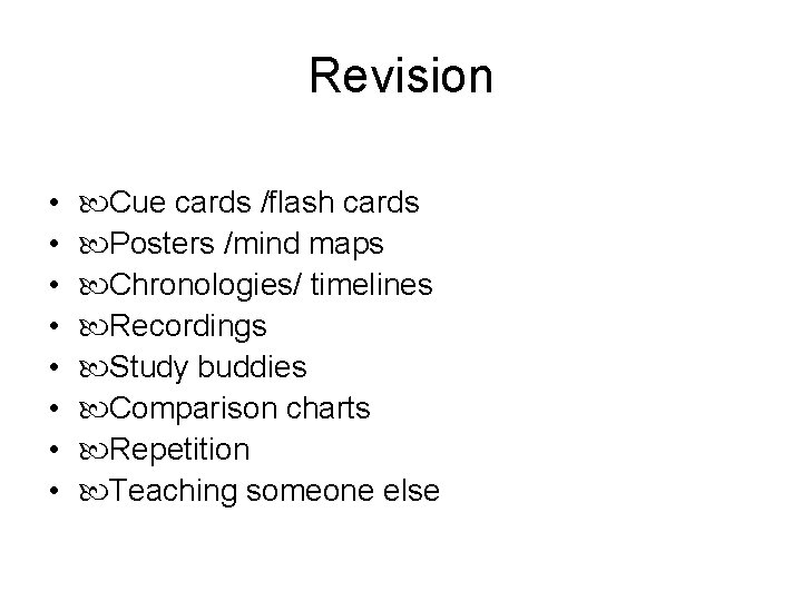 IB Exam Review Tips Revision sorting your material