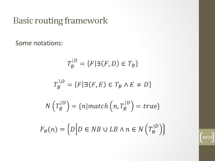 Event Based Systems Routing in PublishSubscribe I Dr