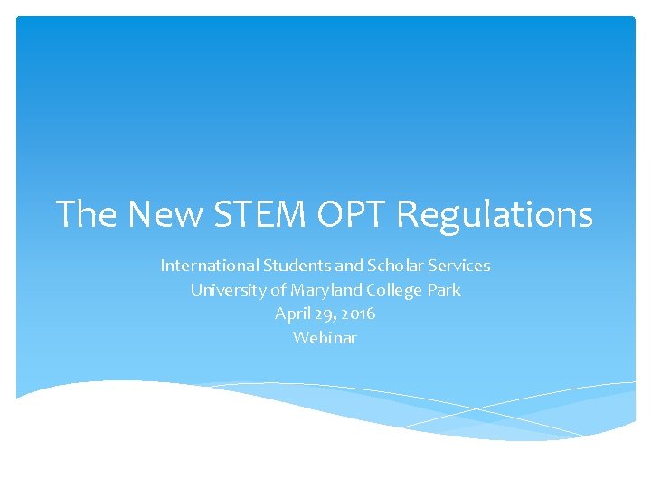 The New STEM OPT Regulations International Students and