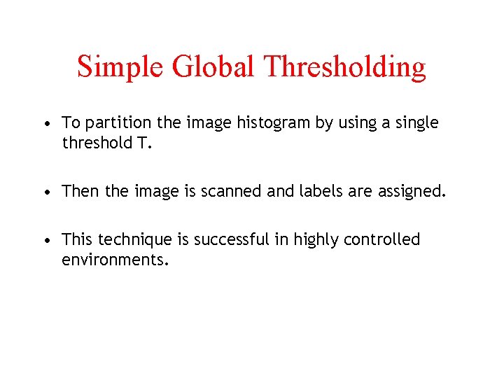 Thresholding Foundation Thresholding In A light objects in