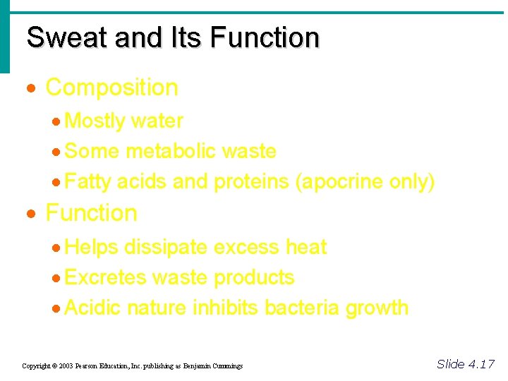 Ch 4 Continued Skin Structures and Homeostatic Imbalances
