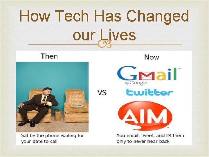 How Tech Has Changed our Lives 10 th