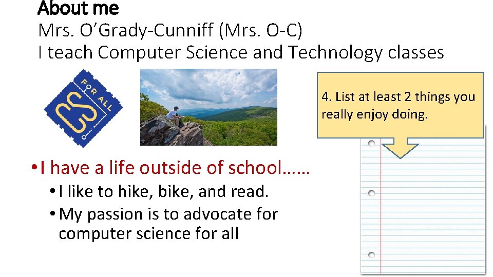 Welcome to Mrs OCs Classroom Grab a blank