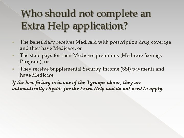 Low Income Subsidy LIS Medicare Prescription Drug Extra