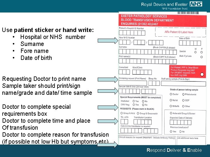 Update for nurses and phlebotomists taking blood samples