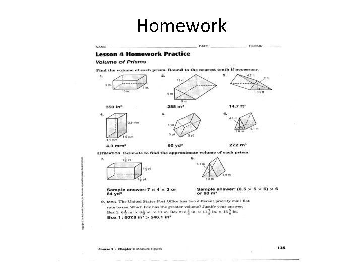Unit 4 B Measure Figures Lesson 4 Volume