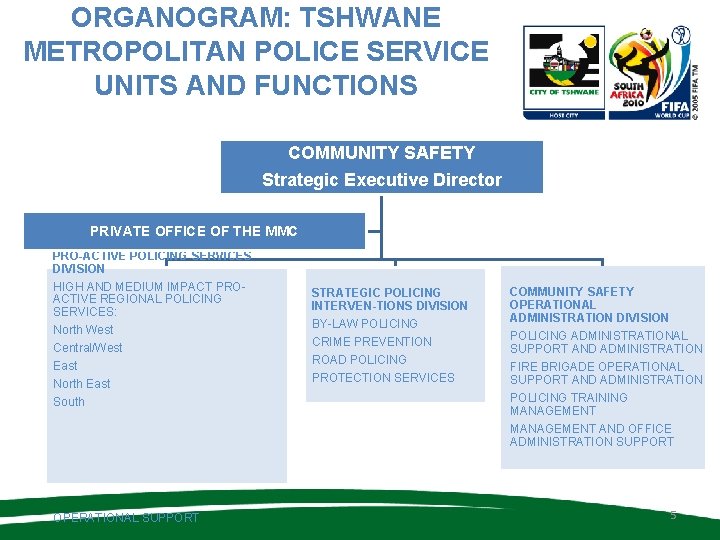 COMMUNITY SAFETY DEPARTMENT Presented by Acting Strategic Executive
