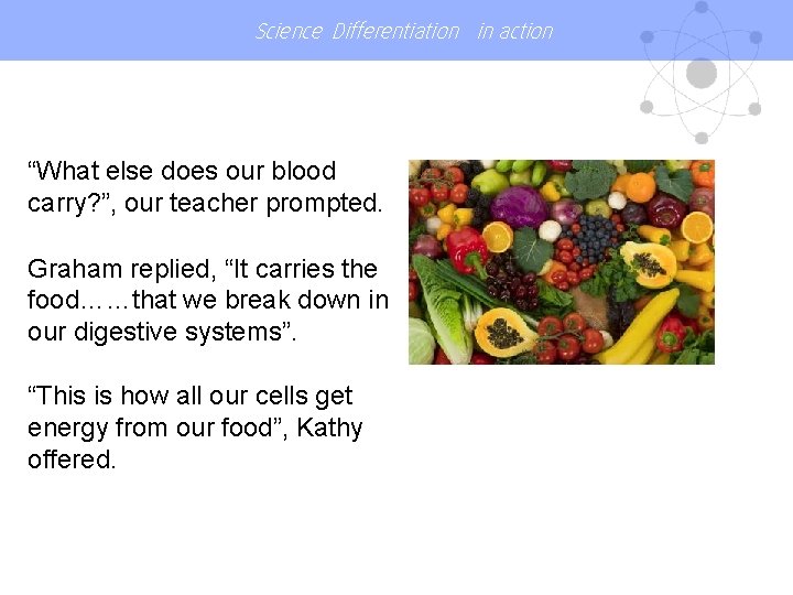 Lesson JC Biology Revision Story Science Differentiation in