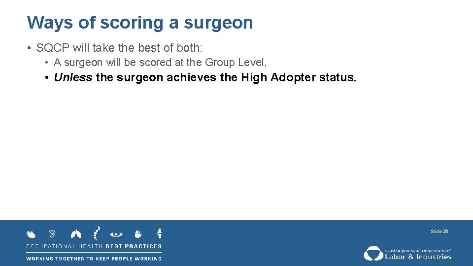 Surgical Quality Care Program SQCP An informational overview