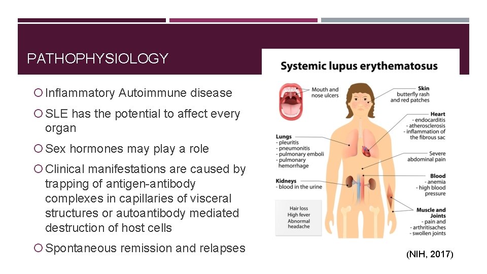 SYSTEMIC LUPUS ERYTHEMATOSUS CHRISTINE PETERSON OBJECTIVES Identify the