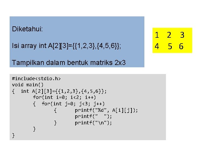 Modul 6 Array Pemograman Terstruktur S Indriani Lestariningati