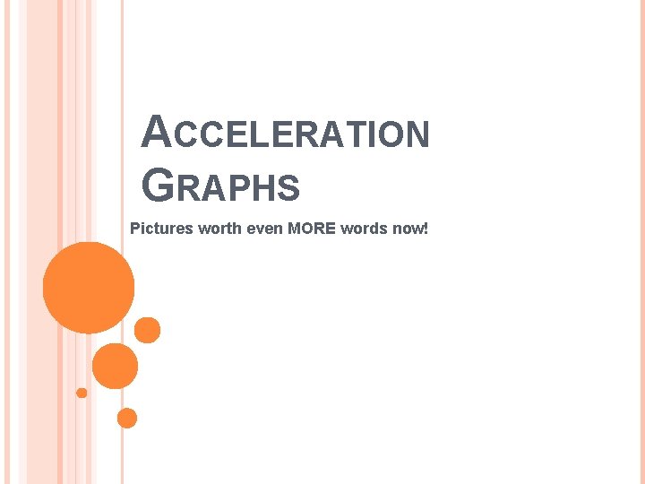 ACCELERATION GRAPHS Pictures worth even MORE words now