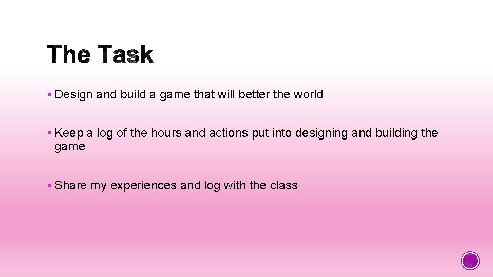 My Experience of Designing a Game that Will