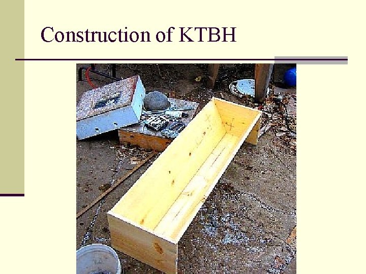 Horizontal Hives Horizontal and Top Bar Hives Copyright