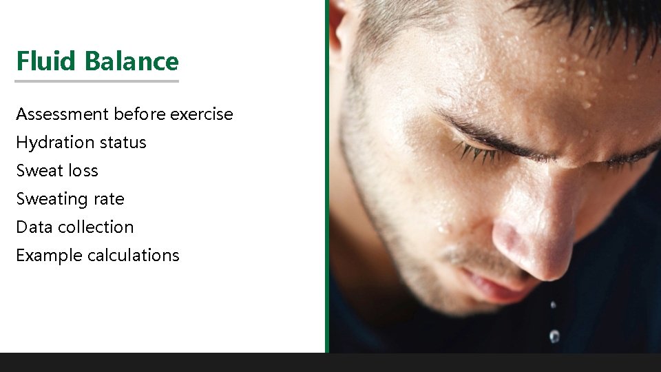 HYDRATION ASSESSMENT RECOMMENDATIONS Lecture content provided by GSSI