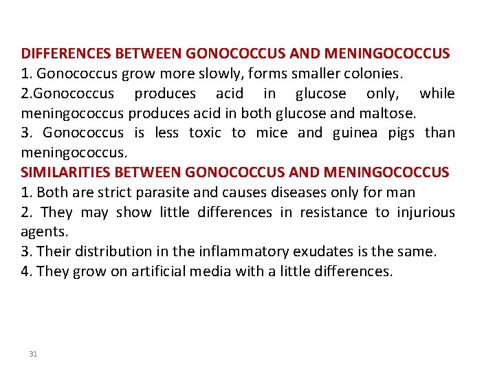 Diagnostic microbiology lecture 10 THE GRAM NEGATIVE COCCI