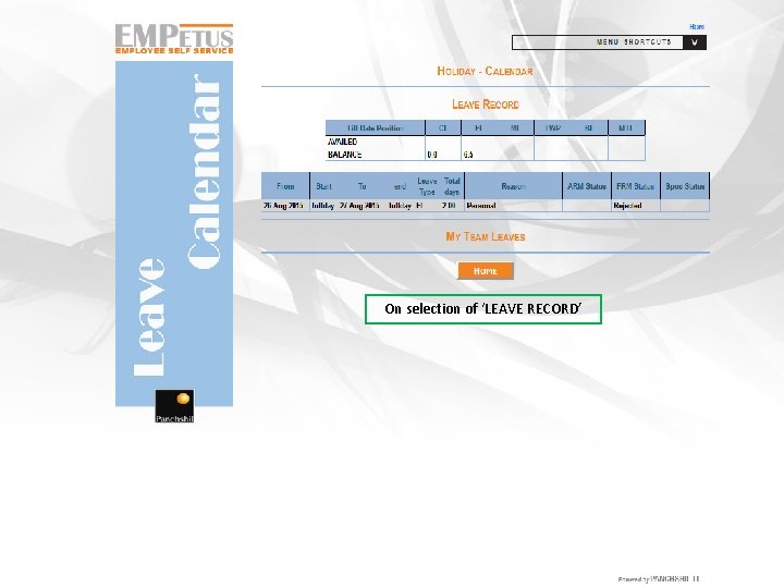 INTRODUCING EMPLOYEE SELF SERVICE ESS For Online HR