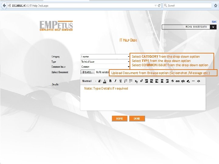INTRODUCING EMPLOYEE SELF SERVICE ESS For Online HR