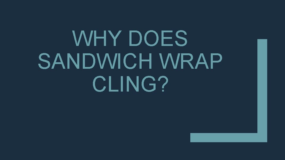 SANDWICH WRAP By Shannon Karina and Amel Introduction