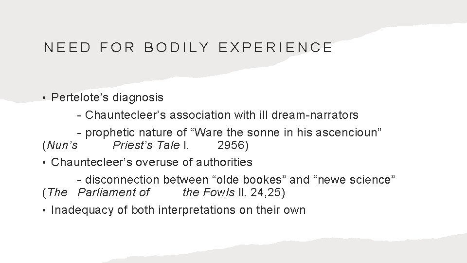 READING THE NUNS PRIESTS TALE THROUGH THE DREAM