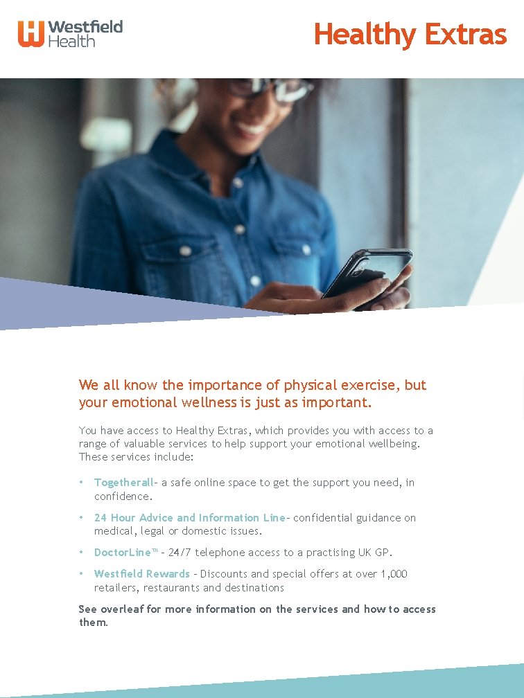 Healthy Extras We all know the importance of