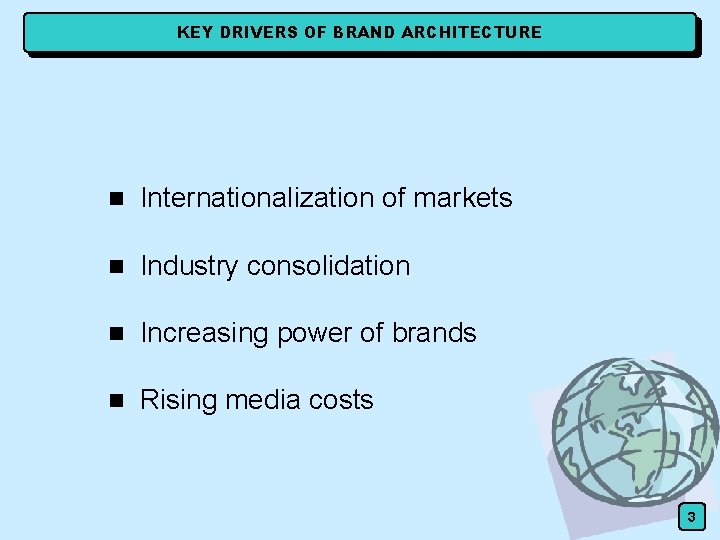 INTERNATIONAL MARKETING MANAGEMENT SESSION 15 BUILDING AN INTERNATIONAL