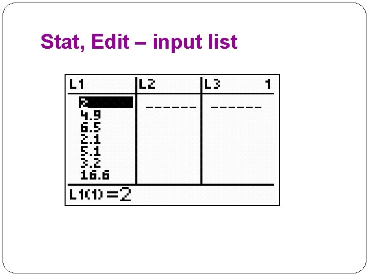 Measures of Central Tendency Objective To learn how