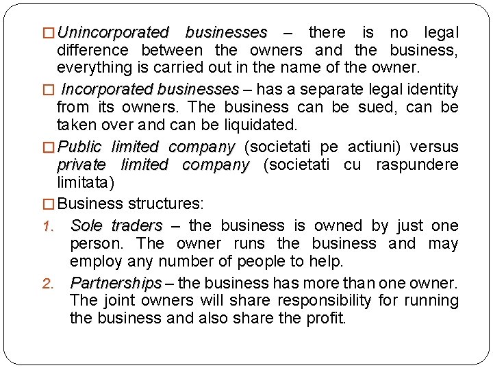 Business and strategic management What is a business