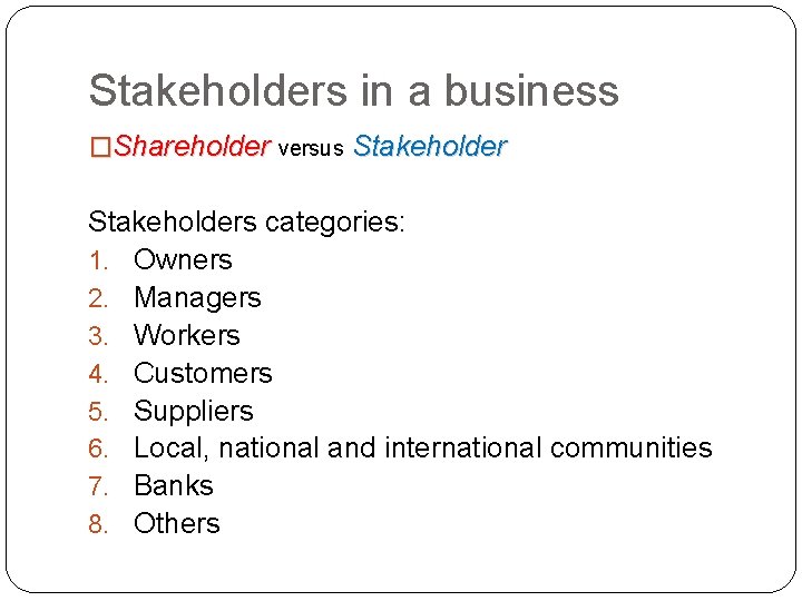 Business and strategic management What is a business