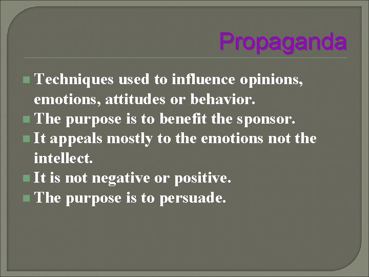 Rhetoric Propaganda and Media Literacy What is Rhetoric