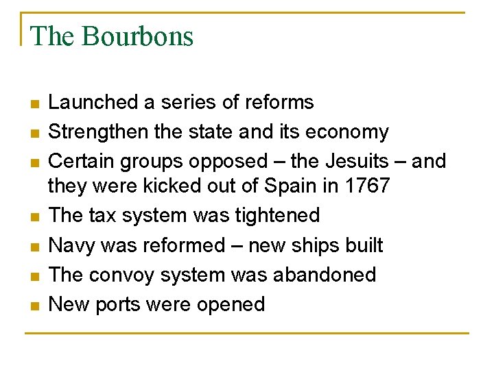 18 th Century Reforms Chapter 19 Introduction n