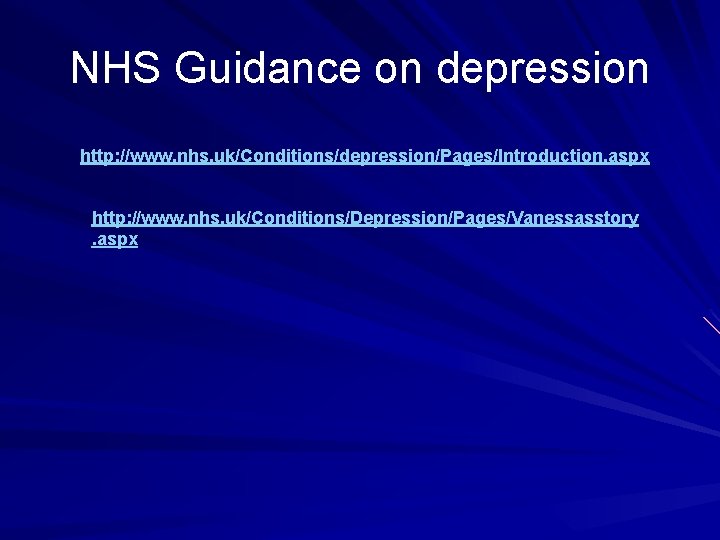Unipolar depression Symptoms and Features Biological Explanation ...