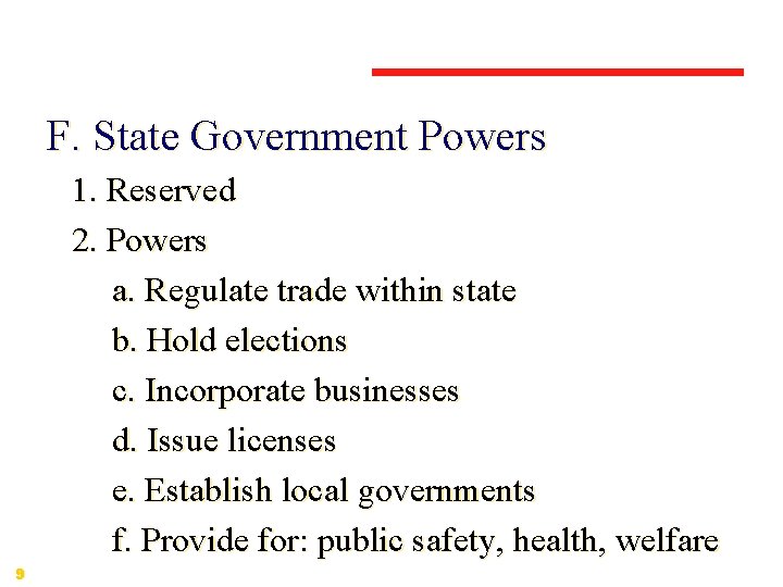 Chapter 3 The U S Constitution Section 1