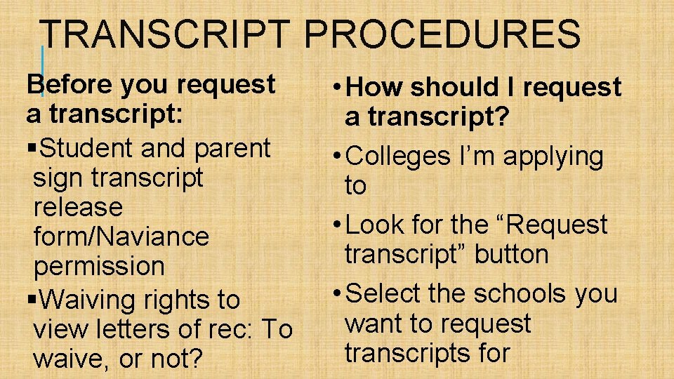 COLLEGE APPLICATION PRESENTATION BUILDING YOUR LIST OF SCHOOLS