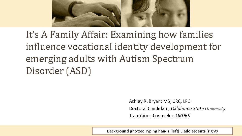 Its A Family Affair Examining how families influence