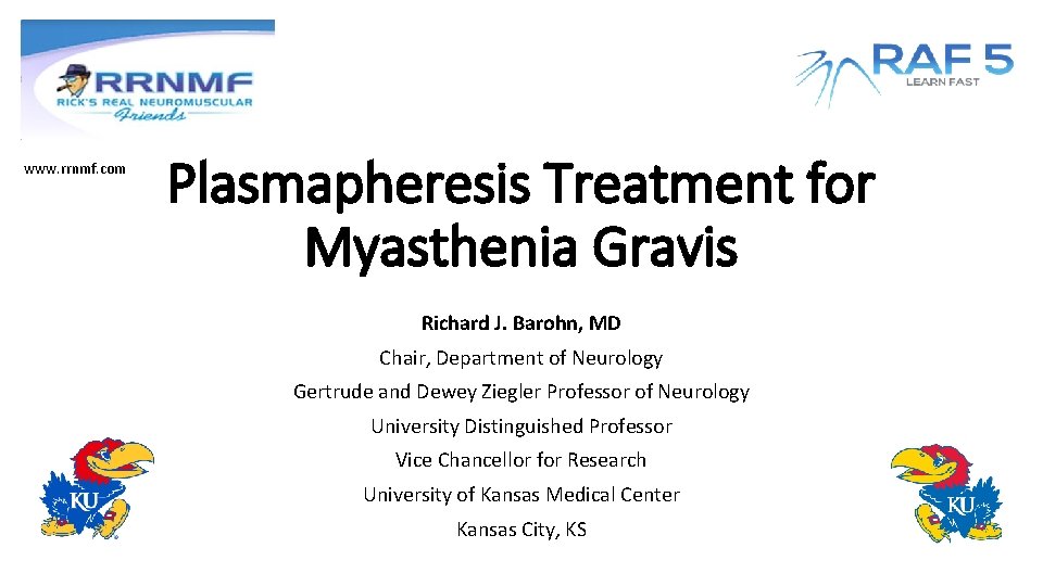 www rrnmf com Plasmapheresis Treatment for Myasthenia Gravis