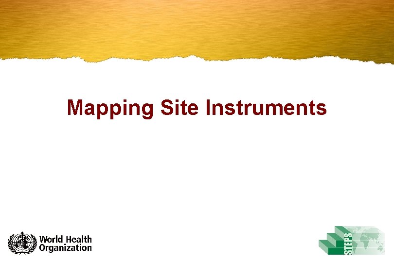 Mapping Site Instruments Introduction n The Mapped Instrument