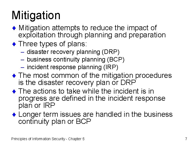 Risk Management Assessing and Controlling Risk Chapter 5