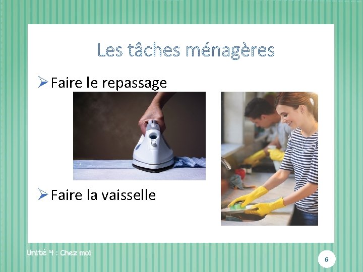 Ex 4 14 Le verbe faire et les