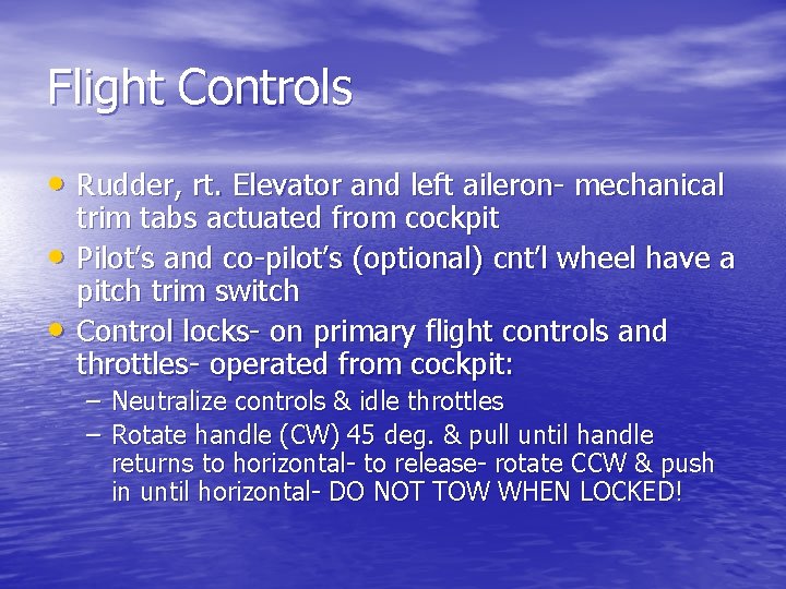Cessna Citation II Flight Controls Dr Kurt Barnhart
