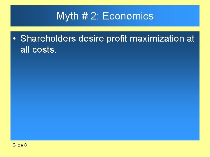 Alpha Pi Mu Business Ethics Presentation The Myths