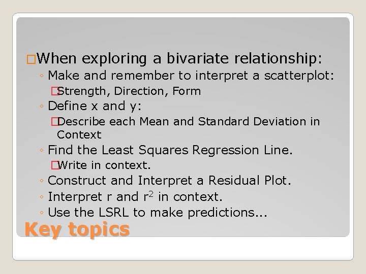 Chapter 3 Review Examining Relationships Sam R Kenan