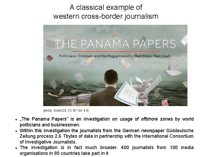 Another kind of crossborder journalism reasoning of the