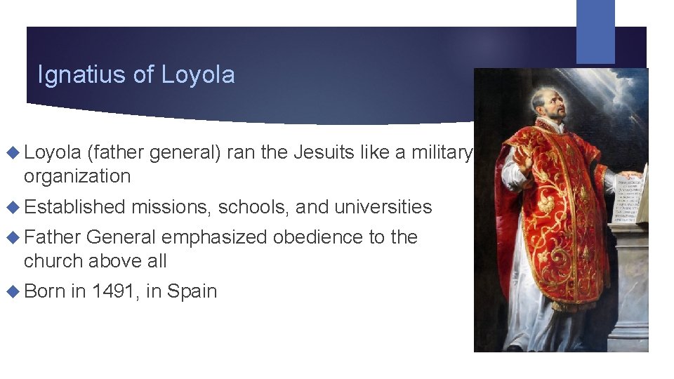 Ignatius of Loyola the Jesuits BY FIONA JOHN